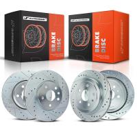China Front & Rear Drilled Disc Brake Rotors for Chevrolet Camaro 2010-2015 V6 3.6L for sale