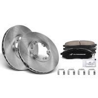 China Front Disc Brake Rotors & Ceramic Brake Pads for Nissan Frontier 03-04 Xterra for sale