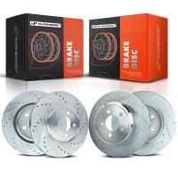China Front & Rear Drilled Disc Brake Rotors for Chrysler 300 Dodge Challenger Charger for sale