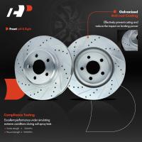 China Front & Rear Drilled Disc Brake Rotors for Chrysler 300 Dodge Challenger Charger for sale