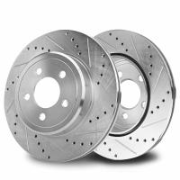 China Rear Drilled Disc Brake Rotors for Chrysler 300 Dodge Challenger Charger Magnum for sale