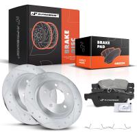 China Rear Drilled Rotors & Ceramic Brake Pads for Mazda 3 2005-2013 for sale