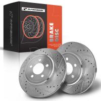 China Rear Drilled Disc Brake Rotors for Chrysler 300 Dodge Challenger Charger Magnum for sale