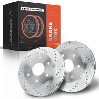 China Front Drilled Disc Brake Rotors for Chevrolet Silverado 1500 Cadillac Escalade for sale