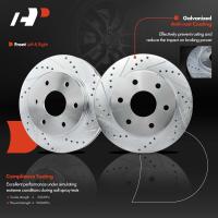 China Front Drilled Disc Brake Rotors for Chevrolet Silverado 1500 Cadillac Escalade for sale