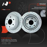 China Front & Rear Drilled Disc Brake Rotors for Chevrolet Silverado 1500 Cadillac GMC for sale