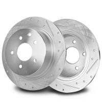 China Rear Drilled Disc Brake Rotors for Nissan Altima 02-21 Maxima 04-08 Juke 04-08 for sale