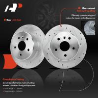 China Rear Drilled Disc Brake Rotors for Toyota Avalon 2000-2004 3.0L for sale