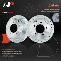 China Rear Drilled Disc Brake Rotors for Jeep Patriot Mitsubishi Lancer Chrysler 200 for sale