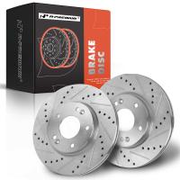 China Front Drilled Disc Brake Rotors for Hyundai Elantra 11-20 Veloster Kia Forte5 for sale