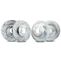 China Front & Rear Drilled Disc Brake Rotors for Honda Element 2003-2011 L4 2.4L for sale
