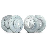China Front & Rear Drilled Disc Brake Rotors for Acura TL 2004-2008 V6 3.2L for sale