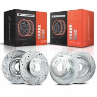 China Front & Rear Drilled Disc Brake Rotors for Honda Element 2003-2011 L4 2.4L for sale