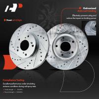 China Front & Rear Drilled Disc Brake Rotors for Honda Element 2003-2011 L4 2.4L for sale