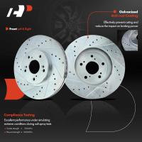 China Front & Rear Drilled Disc Brake Rotors for Acura TL 2004-2008 V6 3.2L for sale