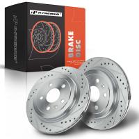 China Rear Drilled Disc Brake Rotors for Chevy Camaro 2010-2015 Cadillac CTS 2008-2019 for sale