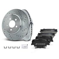 China Rear Drilled Rotors & Ceramic Brake Pads for Chrysler 300 05-20 Dodge Challenger for sale