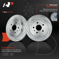 China Rear Drilled Disc Brake Rotors for Chevy Camaro 2010-2015 Cadillac CTS 2008-2019 for sale