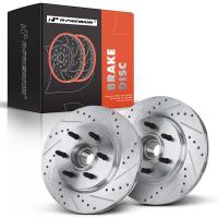 China Front Drilled Disc Brake Rotors for Ford F-150 04-08 Lincoln Mark LT 06-08 for sale