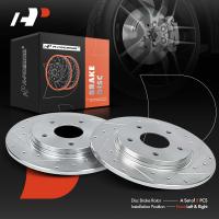 China Rear Drilled Disc Brake Rotors for Chrysler Town & Country Dodge Grand Caravan for sale