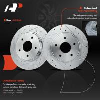 China Rear Drilled Disc Brake Rotors for Chrysler Town & Country Dodge Grand Caravan for sale