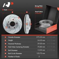 China Front & Rear Drilled Rotors & Ceramic Brake Pads for Chevrolet GMC Isuzu for sale