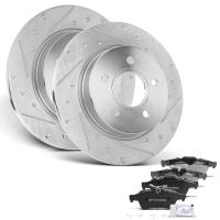 China Rear Drilled Rotors & Ceramic Brake Pads for Ford Focus 2012-2018 for sale