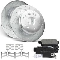 China Rear Drilled Rotors & Ceramic Brake Pads for Acura TL 2004-2008 for sale