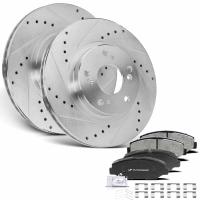 China Front Drilled Rotors & Ceramic Brake Pads for Honda CR-V 2002 2003 2004 for sale