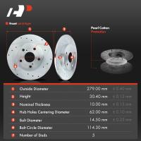 China Rear Drilled Rotors & Ceramic Brake Pads for Toyota Matrix Scion xB Pontiac Vibe for sale