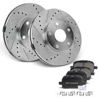 China Front Drilled Rotors & Ceramic Brake Pads for Lexus ES300 99-01 Toyota Avalon for sale