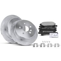 China Rear Drilled Rotors & Ceramic Brake Pads for Lexus RX330 RX350 Toyota Highlander for sale