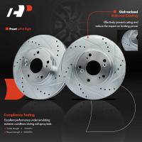 China Front Drilled Brake Rotors for Honda CR-V 2002 2003 2004 L4 2.4L for sale