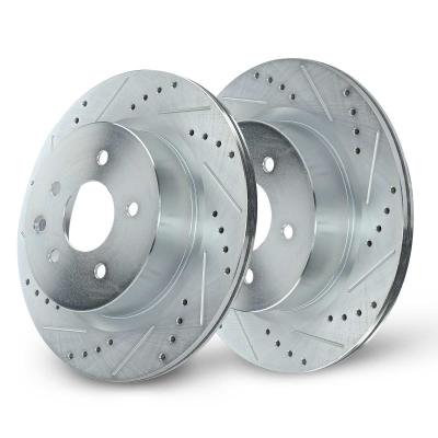 China Rear Drilled Brake Rotors for Nissan 350Z 370Z Maxima INFINITI EX35 EX37 G25 G37 for sale