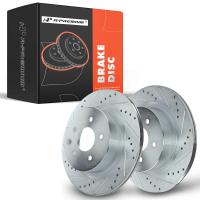 China Rear Drilled Brake Rotors for Nissan 350Z 370Z Maxima INFINITI EX35 EX37 G25 G37 for sale