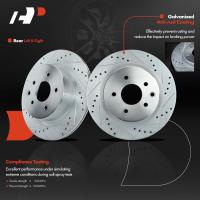 China Rear Drilled Brake Rotors for Nissan 350Z 370Z Maxima INFINITI EX35 EX37 G25 G37 for sale