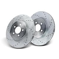 China Front Drilled Brake Rotors for Dodge Challenger 09-22 Charger Magnum Chrysler 300 for sale