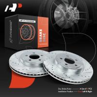 China Front Drilled Brake Rotors for Dodge Challenger 09-22 Charger Magnum Chrysler 300 for sale