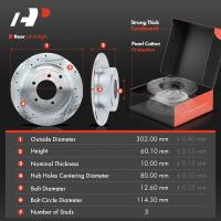 China Rear Drilled Rotors & Ceramic Brake Pads for Chrysler 200 Dodge Jeep Mitsubishi for sale