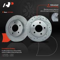 China Rear Drilled Brake Rotors for Mazda 3 2004-2013 L4 2.0L for sale