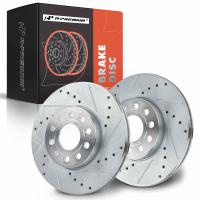 China Front Drilled Brake Rotors for Audi A3 Volkswagen Golf Beetle Jetta for sale