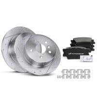 China Rear Drilled Rotors & Ceramic Brake Pads for Lexus ES350 Toyota Avalon Camry for sale