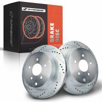 China Rear Drilled Brake Rotors for Nissan Murano 2003-2007 Quest INFINITI QX60 QX70 for sale