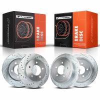 China Front & Rear Drilled Brake Rotors for Ford F-150 2000-2003 4WD 5 Lugs for sale
