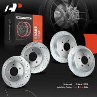 China Front & Rear Drilled Brake Rotors for Ford F-150 2000-2003 4WD 5 Lugs for sale