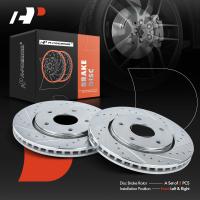 China Front Drilled Brake Rotors for Chrysler Town & Country 08-16 Journey VW for sale