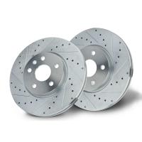 China Front Drilled Brake Rotors for Chevrolet Equinox Buick LaCrosse Saab for sale