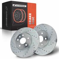 China Front Drilled Brake Rotors for Chevrolet Equinox Buick LaCrosse Saab for sale