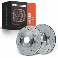 China Front Drilled Brake Rotors for Toyota Camry 1992-2006 Solara Avalon Lexus ES300 for sale