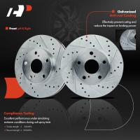 China Front Drilled Brake Rotors for Toyota Camry 1992-2006 Solara Avalon Lexus ES300 for sale